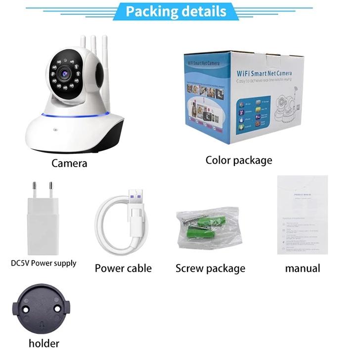 YOOSEE CCTV Kamera 2K WiFi Jarak Jauh360° PTZ, AI Deteksi Manusia ...