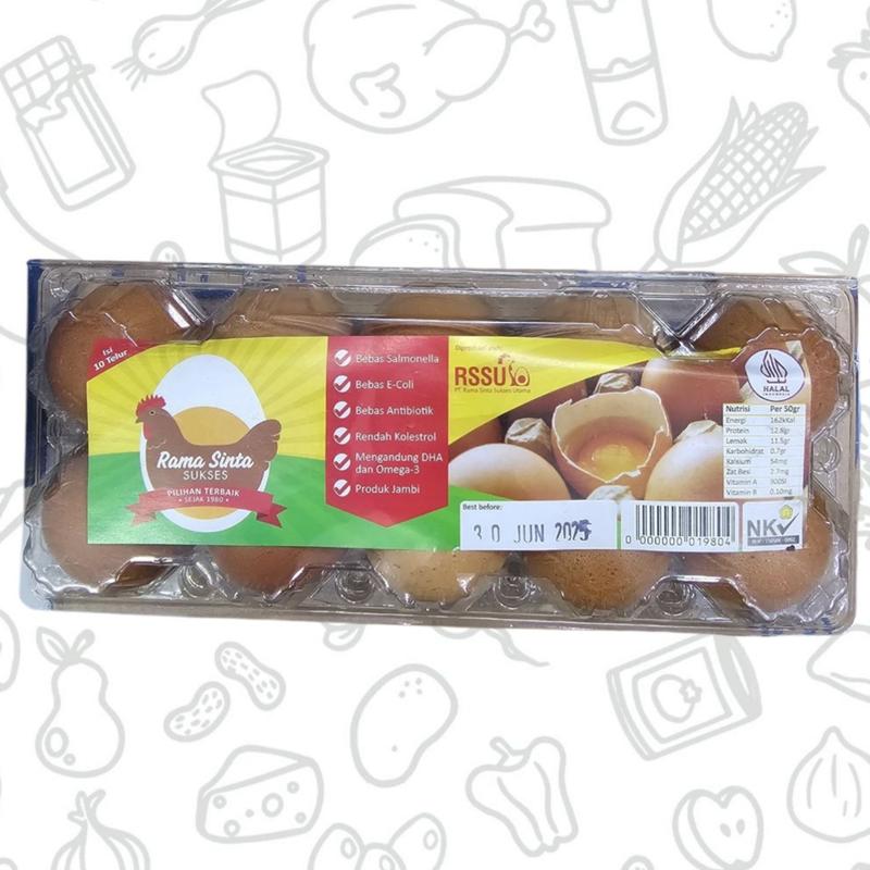 TELUR AYAM RAMA SINTA BIASA (ISI 10 BUTIR) - Shop | Tokopedia