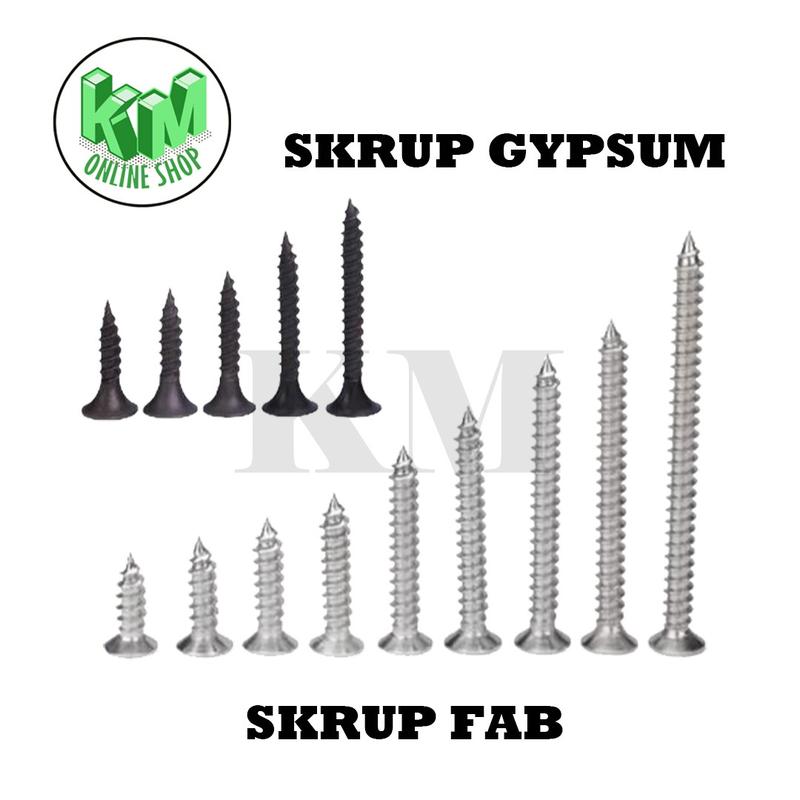 Sekrup Skrup FAB Sekrup Gypsum Harden screw 100 gram - Shop | Tokopedia
