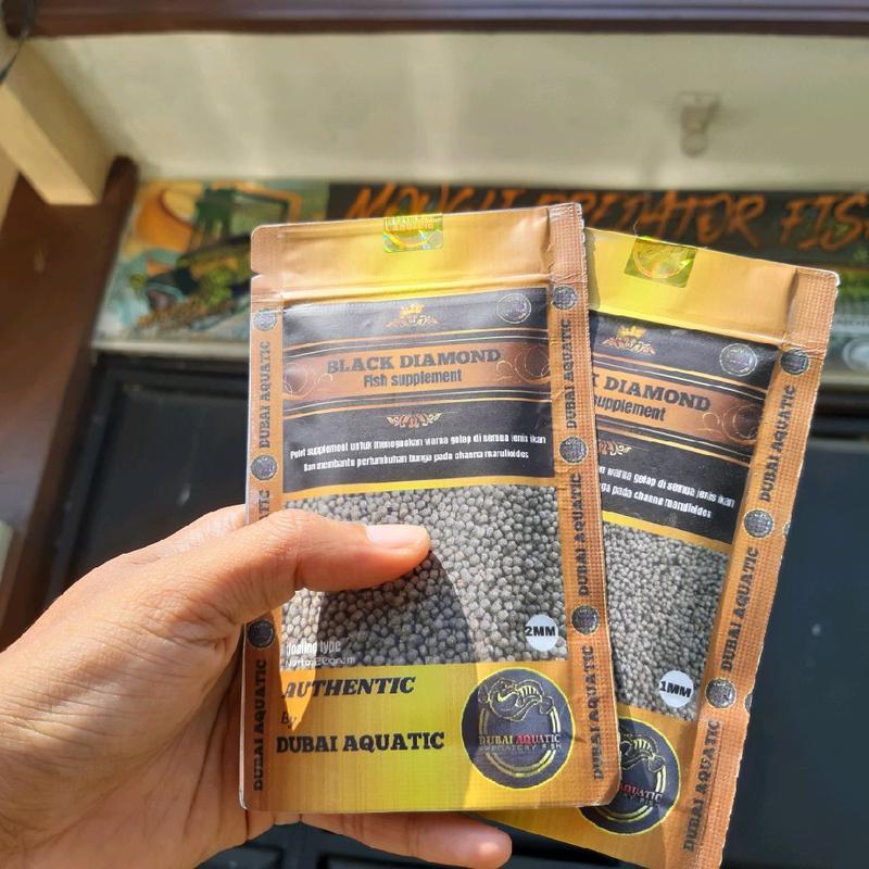 pakan ikan black diamond original dubai aquatic pakan untuk bunga chana ...