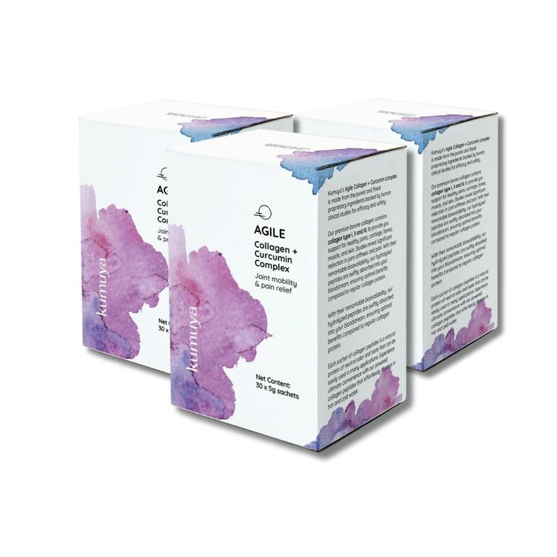 [Bundle of 3] Kumuya AGILE Collagen + Curcumin Complex - 90-Days ...