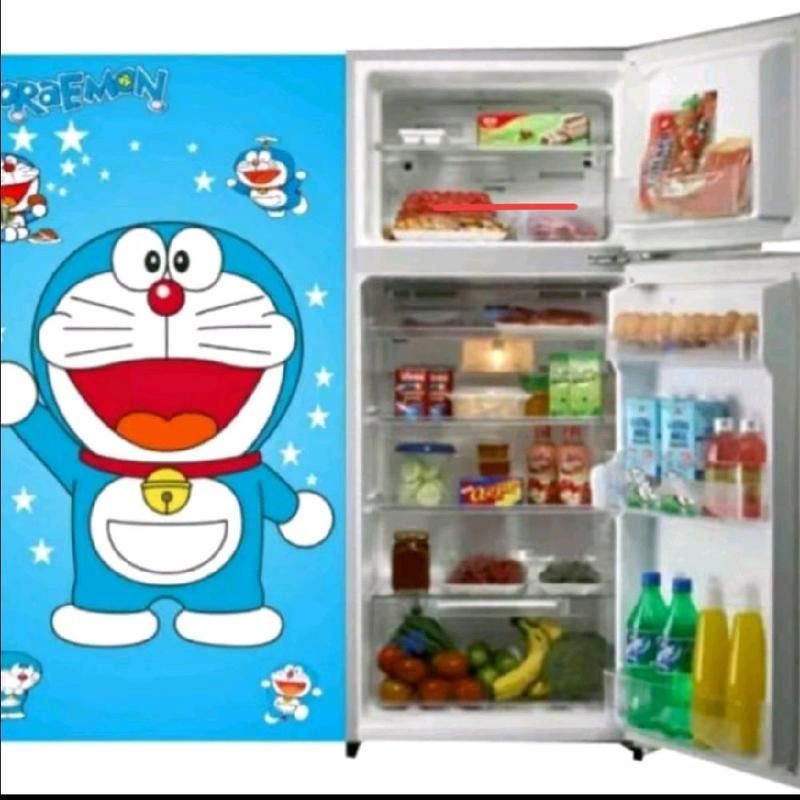 wallpaper Stiker kulkas satu pintu motif Doraemon - Shop | Tokopedia