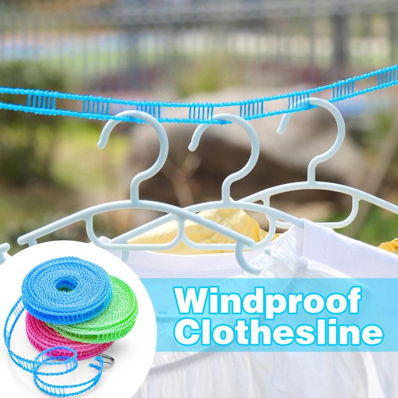 5/8m Anti Slip And Windproof Clothes Drying Rope, Fence Clothes ...