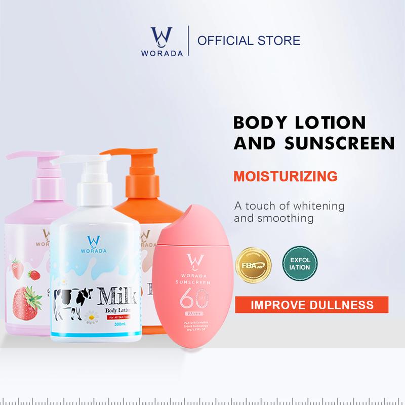 Worada whitening in 7 days Lotion And Spf 60+++ Sunscreen Sunblock ...