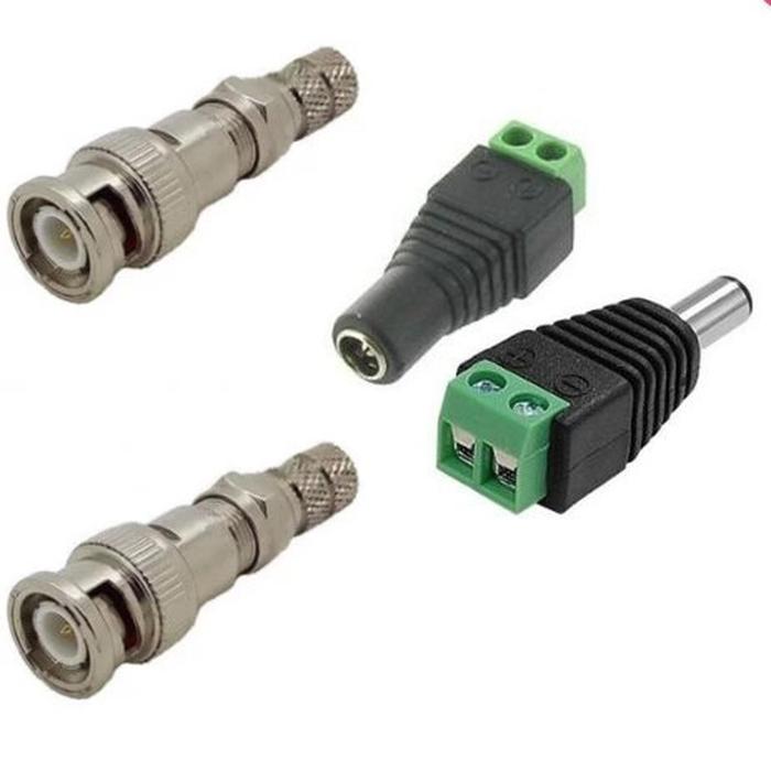 Jual Konektor BNC + Jack DC for CCTV Cable Set Kabel Connector ...