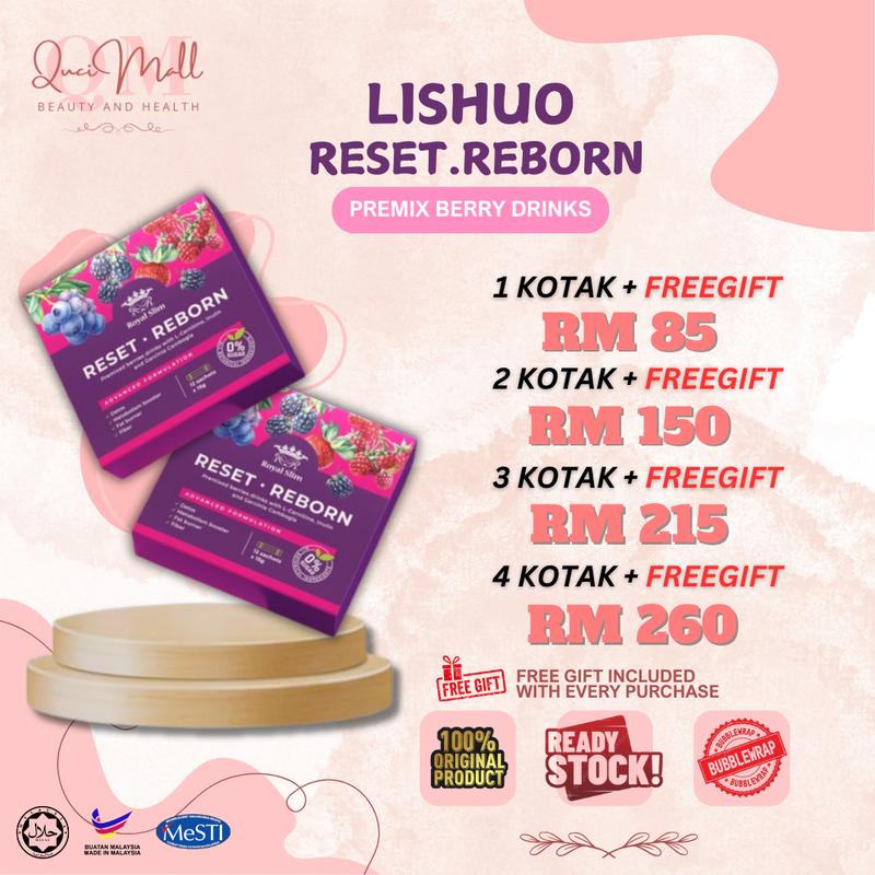 [100% ORIGINAL] LISHUO RESET REBORN ROYAL PREMIXED BERRIES JUICES ...