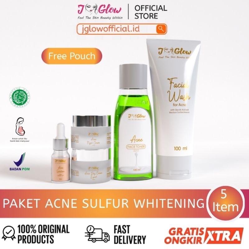 J-GLOW Extra Acne Sulfur - Day Cream, Night Cream, Toner, Facial ...