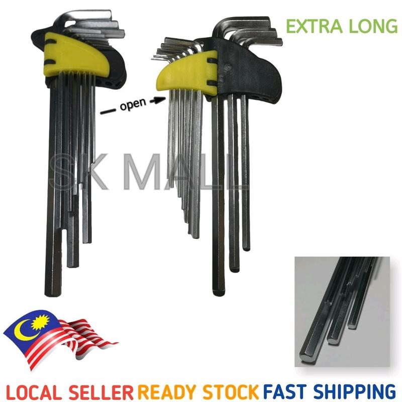 9PCS Extra Long Hex Key Set / Allen Key Set / Screwdriver He - TikTok ...