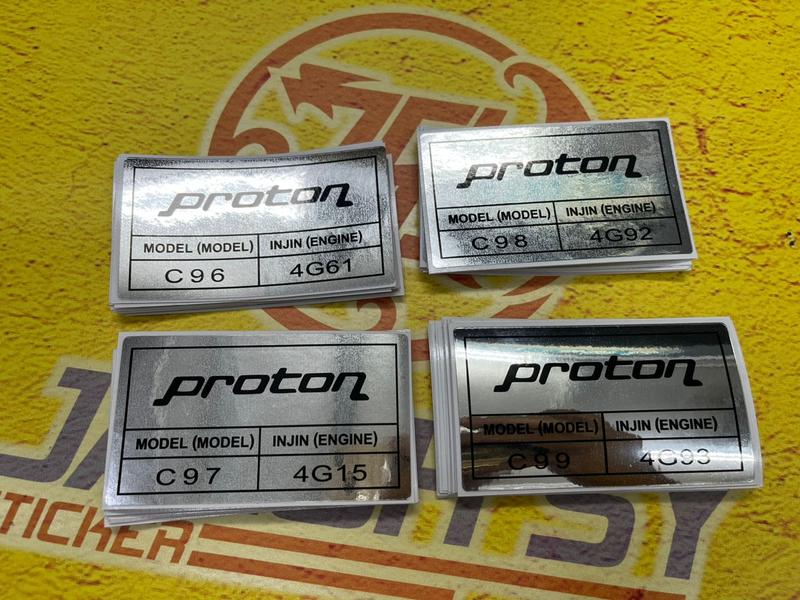 Sticker Rare item Proton Wira C99 Enjin Bay Limited Edition C96 ...