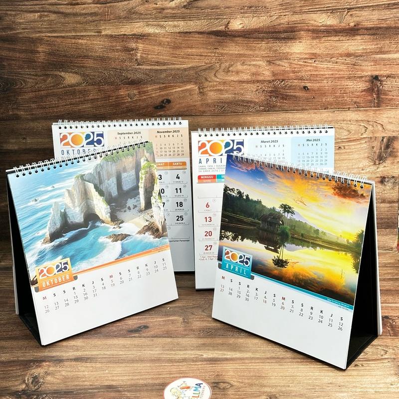 Kalender Meja Premium Executive penompang Linen Tebel Tahun 2025 - Shop ...