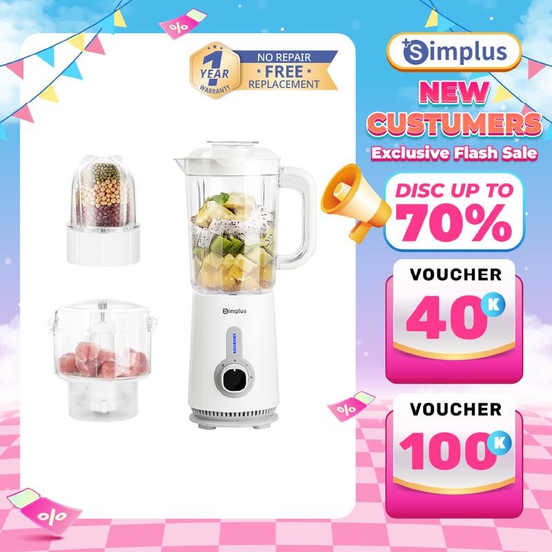 【MEGA SALE LIMITED STOCK】Simplus Blender Juicer Serbaguna 3-in-1 - Shop | Tokopedia