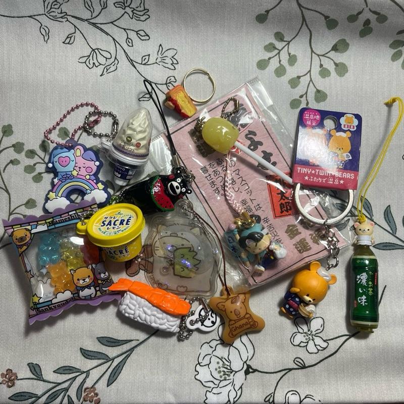 Various used Japanese trinkets and gashapon keychain - TikTok Shop Malaysia