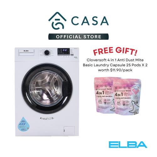 ELBA 8kg Front Load Washing Machine – EWF 80121 A - TikTok Shop Singapore