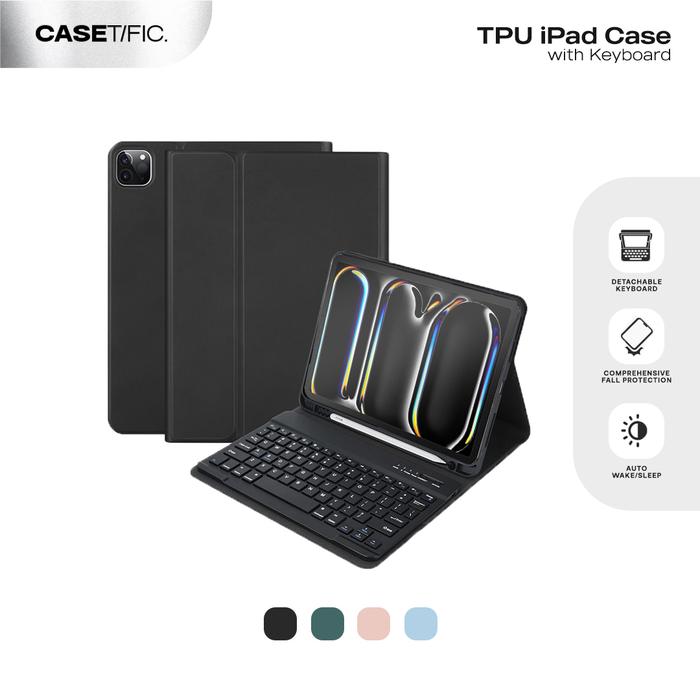 Promo TPU Case with Keyboard Compatible for iPad Gen 6 9.7" / Gen 9 10. ...