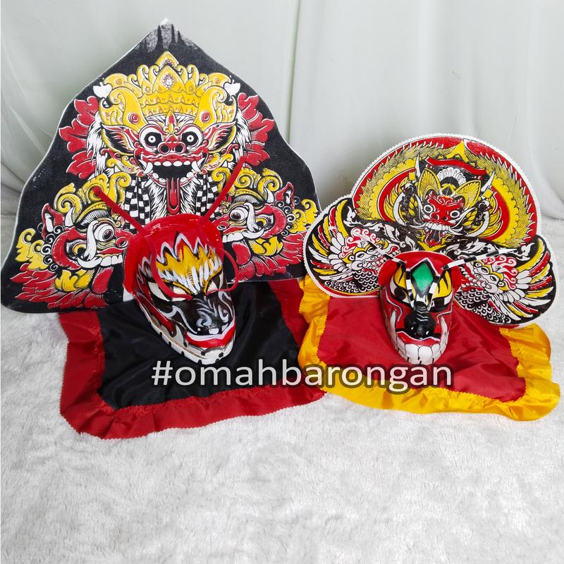 Barongan Anak Kecil Spons Ukuran Jumbo Dan Tanggung Motif Bali Leak ...