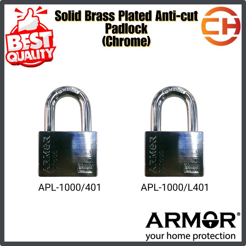 ARMOR Solid Brass Chrome Plated Anti-cut Padlock (APL-1000) - TikTok ...