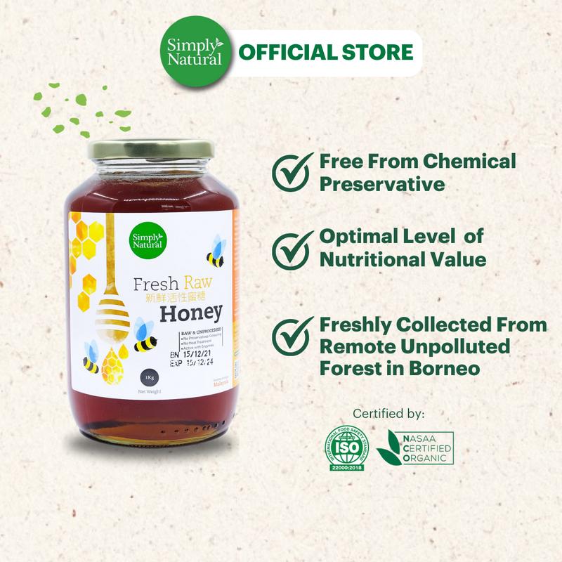 Simply Natural Fresh Raw Honey (Madu Asli Segar) 1kg Malaysi - TikTok ...