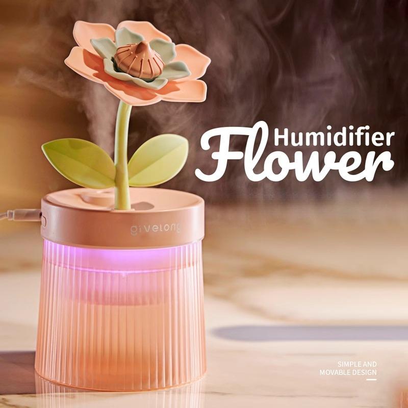 USB Flower Humidifier Ultrasonic Air Humidifier Air Purifyin - TikTok ...