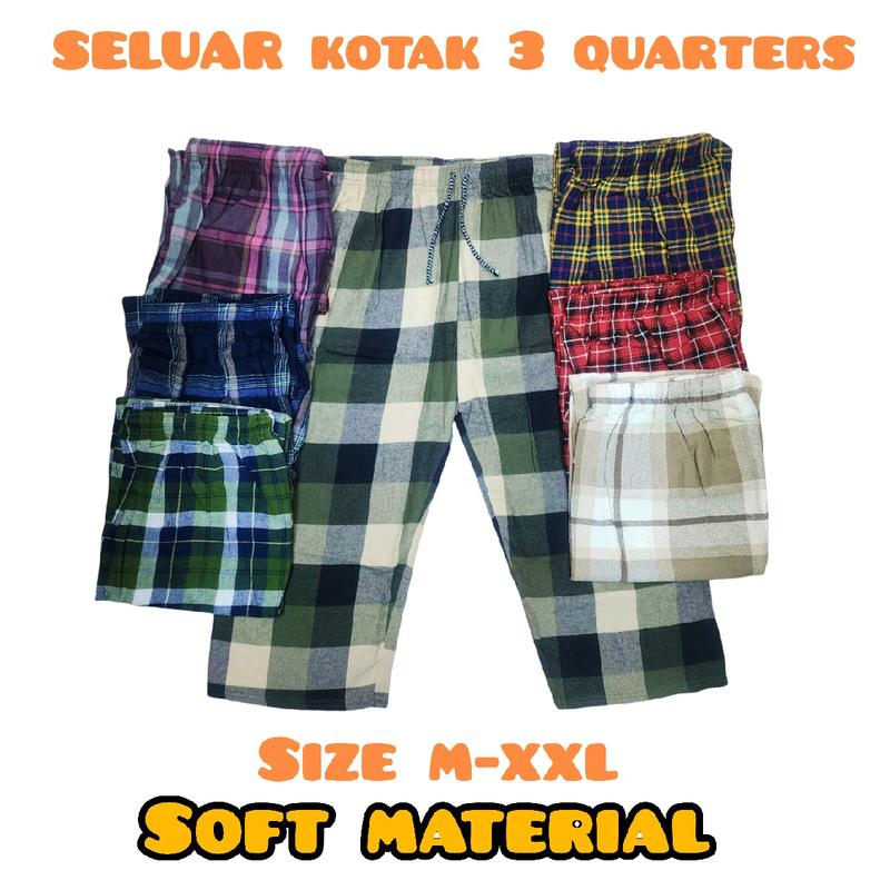 seluar pendek 3 suku/bawah lutut size m-xxl random design and - TikTok ...