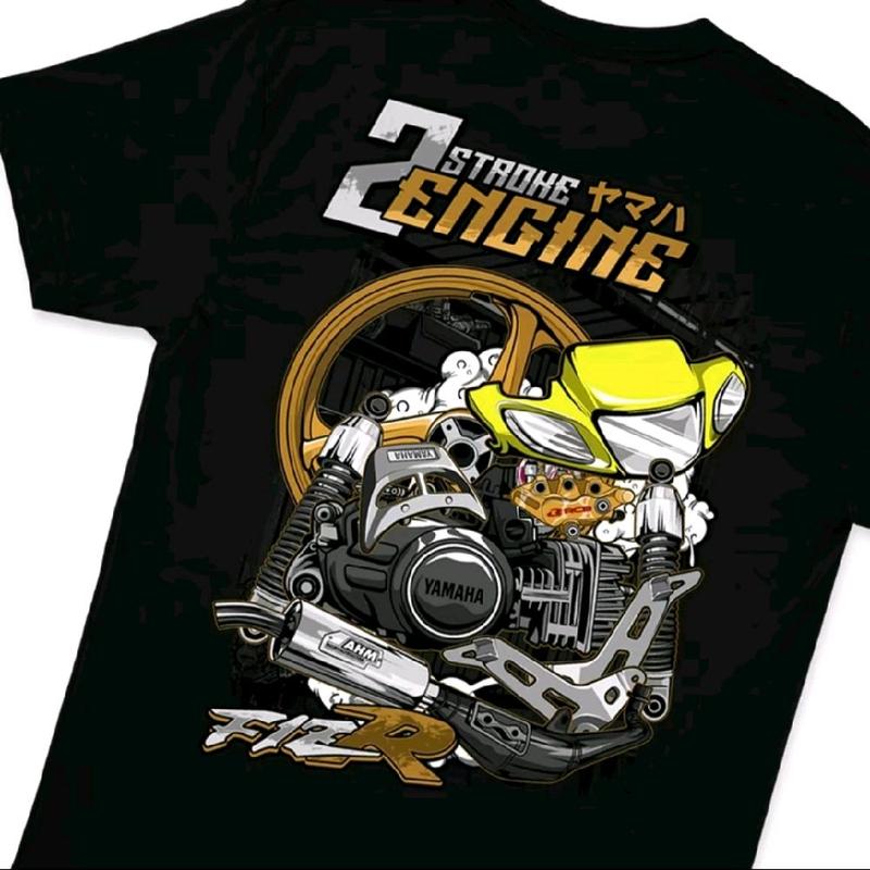 00542 T-shirt kaos motor fiz r 2 stroke engine - KAOS DTF PENDEK - Shop ...