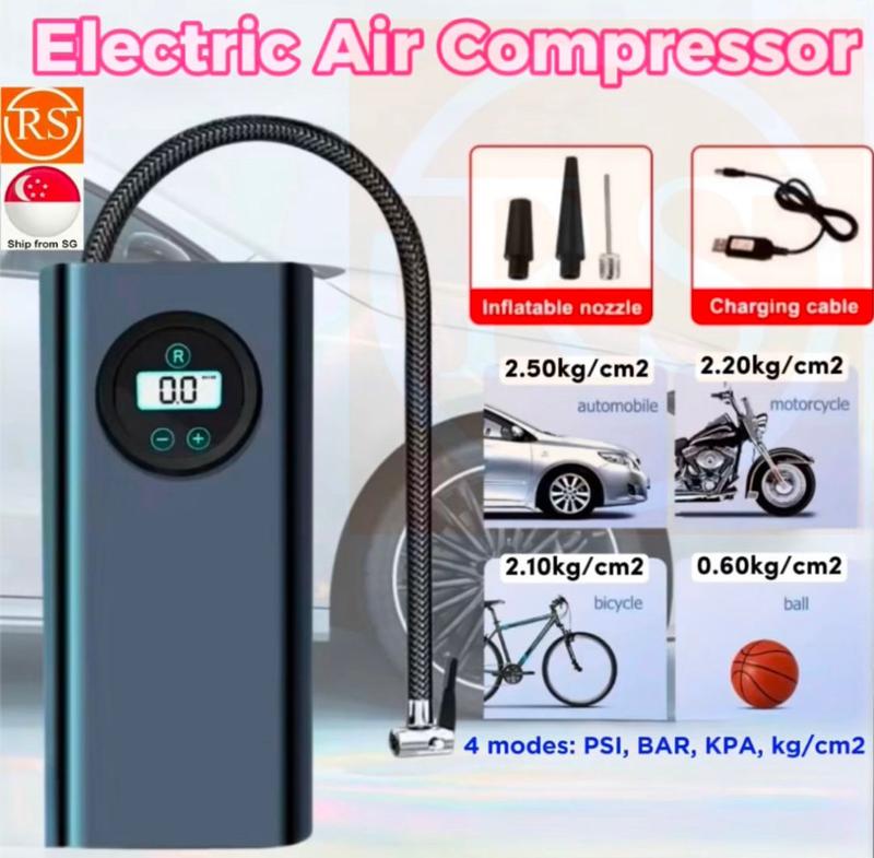SOS Wireless Car Air Compressor Pump with Digital Display, Accurate ...