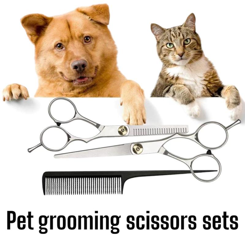 Professional Animal Blade Curved Grooming Scissors Dogs Product ...
