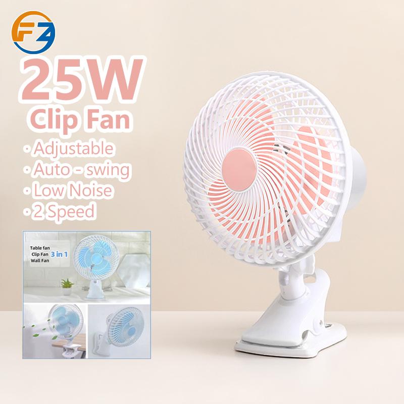 UPGRADE 25W Strong Wind PORTABLE ADJUSTABLE TABLE CLIP FAN 180MM ...