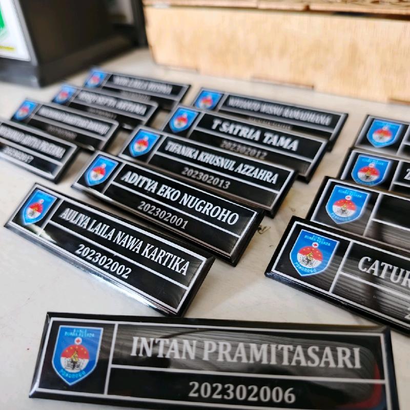 Nama Dada resin name tag resin - Shop | Tokopedia