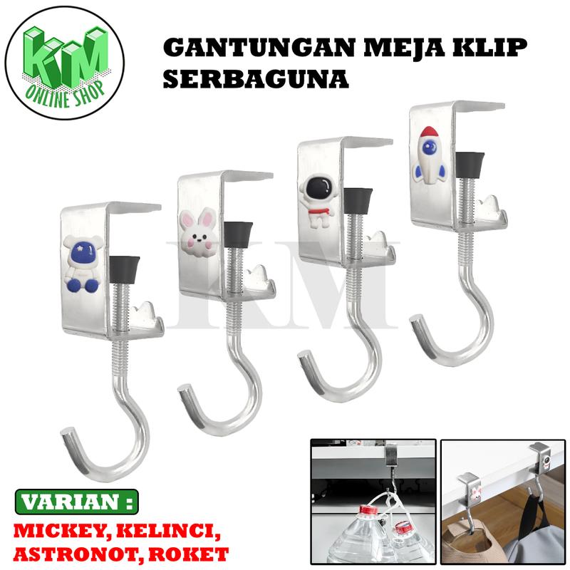 Gantungan Meja Klip Besi Serbaguna Lepas pasang Universal Hook - Shop ...