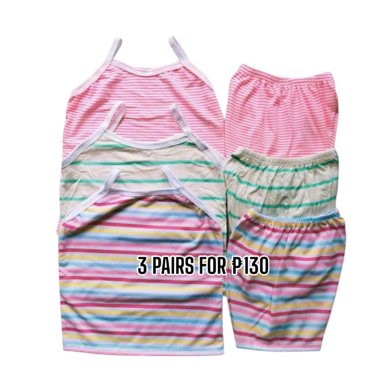3 PAIRS/TERNO Sando Short for Kids Girl 1-8 years old - TikTok Shop ...