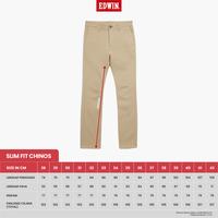 Promo EDWIN JEANS - Celana Panjang Chinos Pria Slim Fit FERANDO KHAKY ...