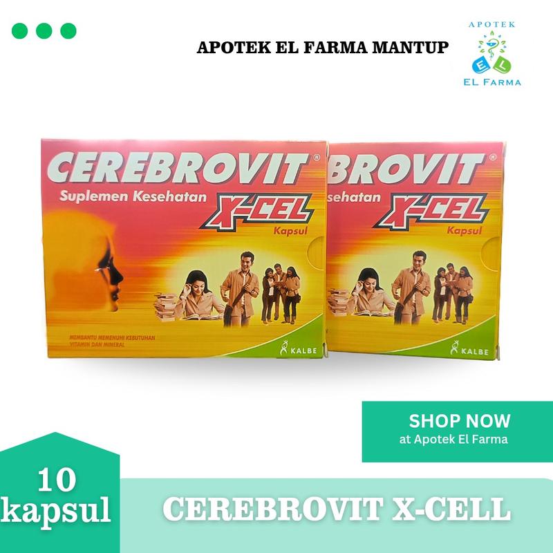 CEREBROVIT X-CELL I 10 kapsul - Shop | Tokopedia