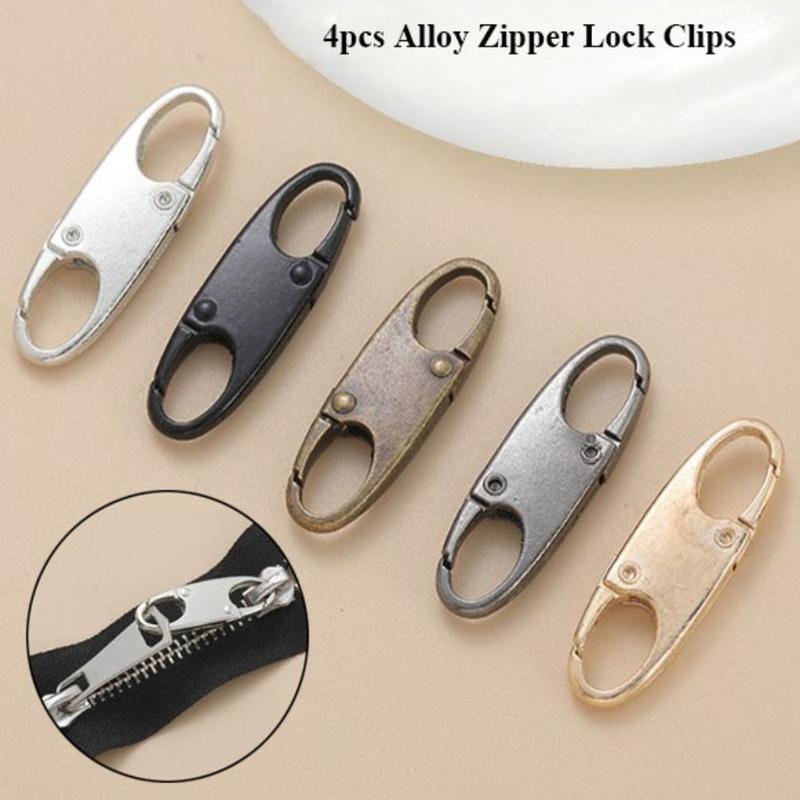 New S-Shaped Zipper Lock Clip Portable Alloy Snap Hook Mini Universal ...