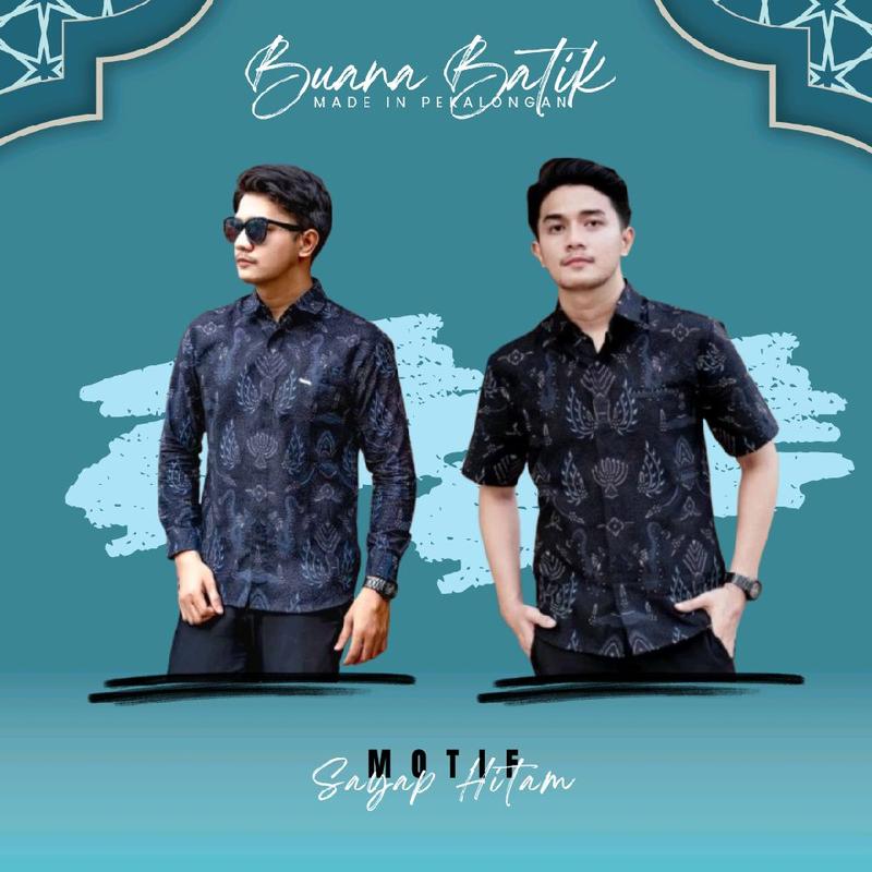 BATIK MOTIF SAYAP HITAM TERBARU PREMIUM - Shop | Tokopedia