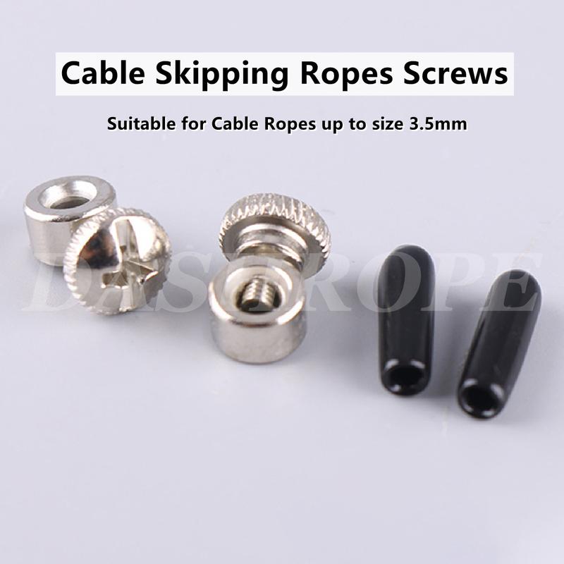 DASHROPE Adjustable Screw + End Caps for Cable Jump Ropes Speed ...