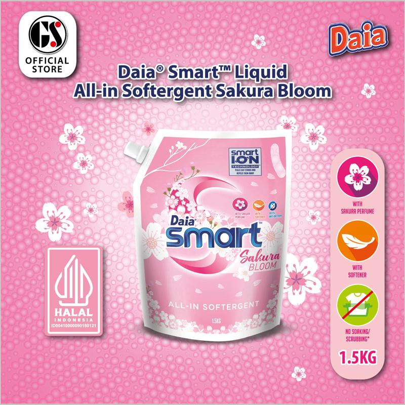 Daia Smart All-in Softergent Sakura Bloom 1.5kg - Cecair Pencuci ...