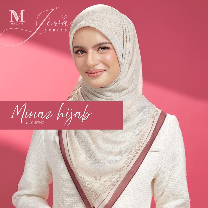 TUDUNG BAWAL MINAZ JIWA PRINTED & AURORA BY MINAZ HIJAB [BIDANG ...