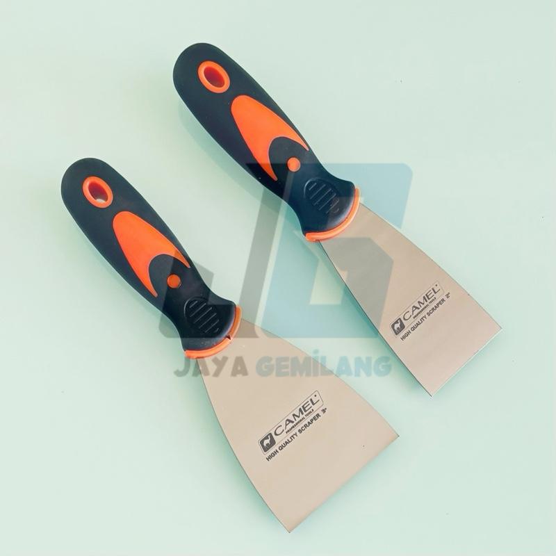 CAMEL Scraper 2" 3" Inch Kape Besi Stainless Gagang Fiber 5cm 7cm untuk ...