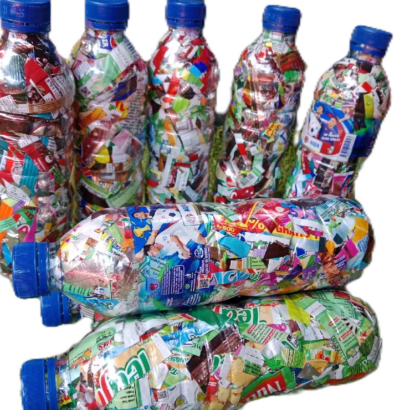 Ecobrick botol 600ml sampah plastik Berat 300 gram - Shop | Tokopedia