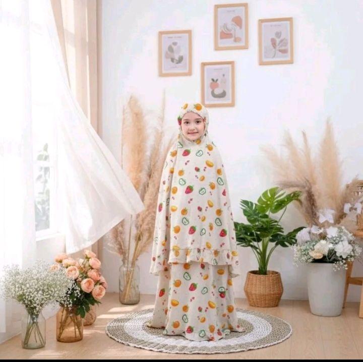Mukenah Muslim Anak Usia 1 - 9 Tahun Mukenah Adem Lucu Dengan Desain ...
