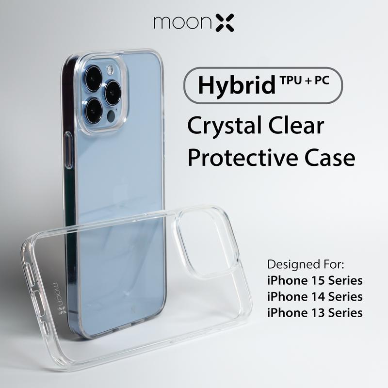 [MoonX] HYBRID+ For iPhone 16/ 15/ 14/ 13/ 12/ Pro/ Pro Max/ Plus Case ...