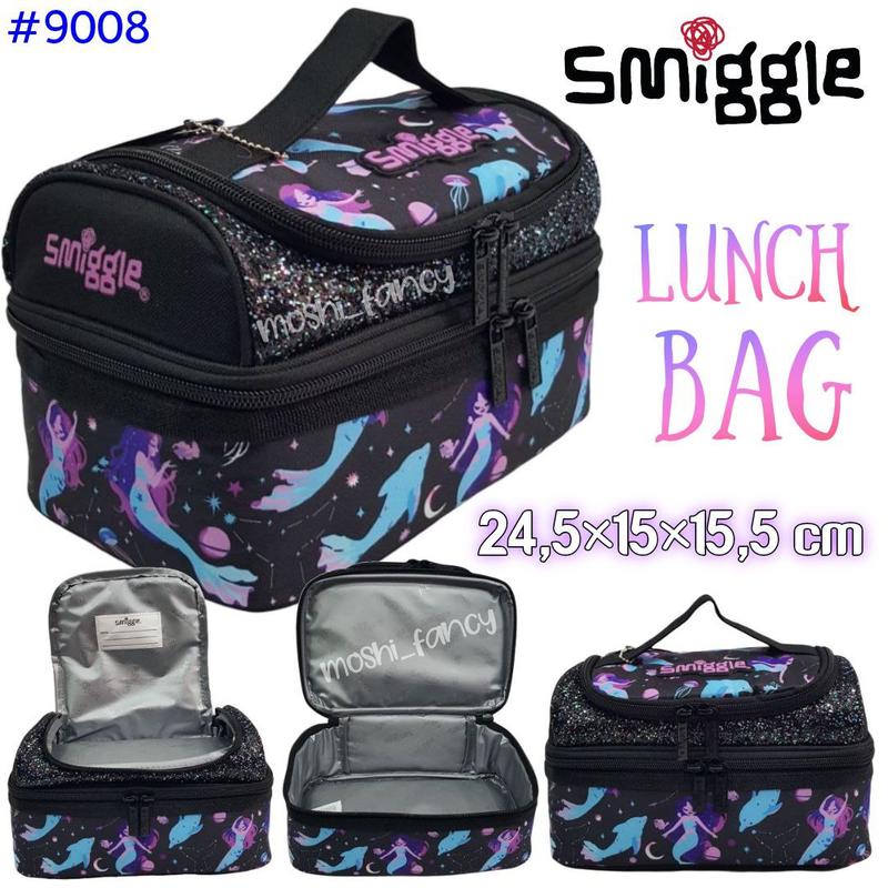 Lunch Bag Smiggle Mermaid / Tas Makan Smiggle Mermaid Black - Shop ...