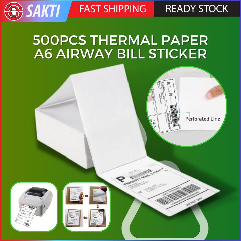 500PCS 100x150mm Thermal Paper Label Sticker A6 Airway Bill - TikTok ...