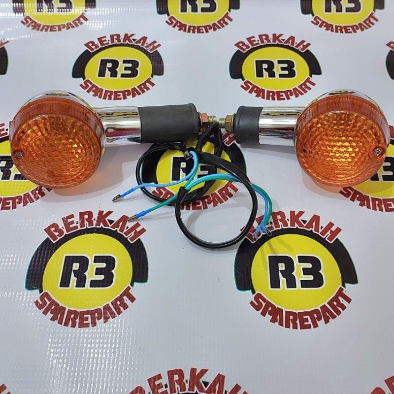 Lampu sein sen bulat depan Viar L/R model klasik (1 pcs ) -Sedia ...