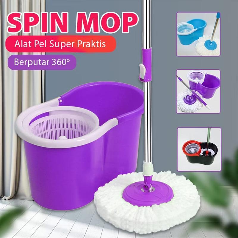 SUPER MOP PEL PUTAR/SPIN MOP PUTAR PLASTIK - Shop | Tokopedia