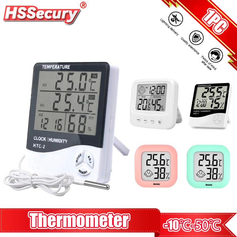 LCD Electronic Digital Temperature Outdoor Humidity Meter Backlight ...