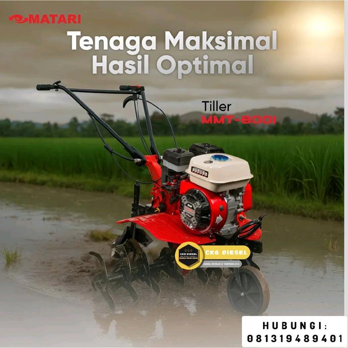 Jual Traktor Mini Tiller Bajak Sawah Dan Ladang Matari MST 800i 8hp ...