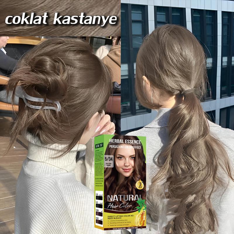 【Cocok semua jenis rambut】Pewarna rambut coklat dada, Pewarn - Shop ...