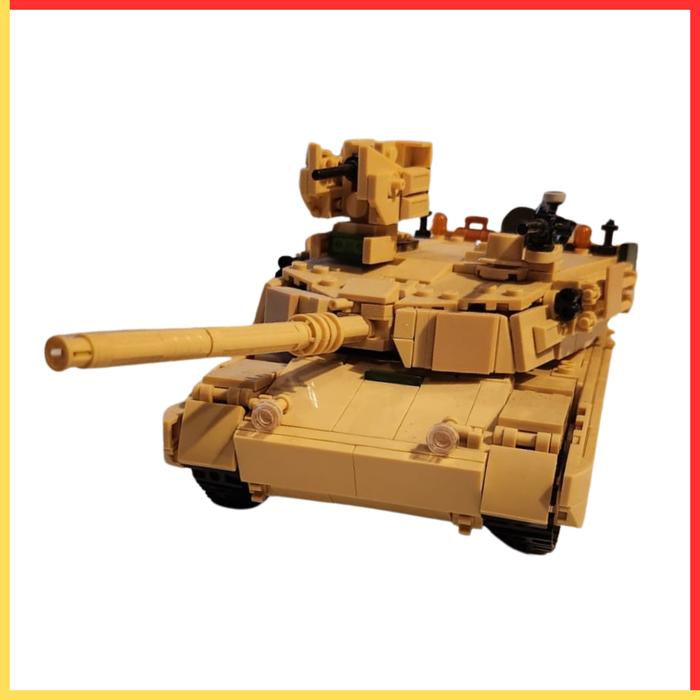 Jual Tank M1 Abram Amerika Balok 1:35 sudah dirakit Brick Model Kit USA ...