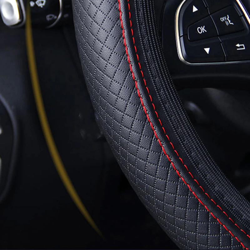 OTOHEROES Cover Setir Mobil Bahan Kulit Steering Wheel Cover - RZ503 ...